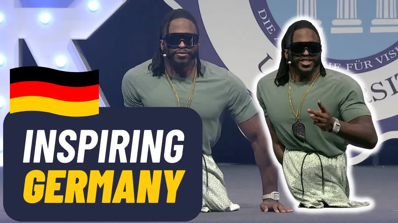 Zion Clark inspiring the beautiful people of Germany!