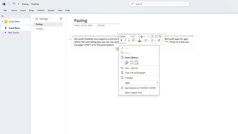 OneNote finally adds paste plain text shortcut — a feature I use ...
