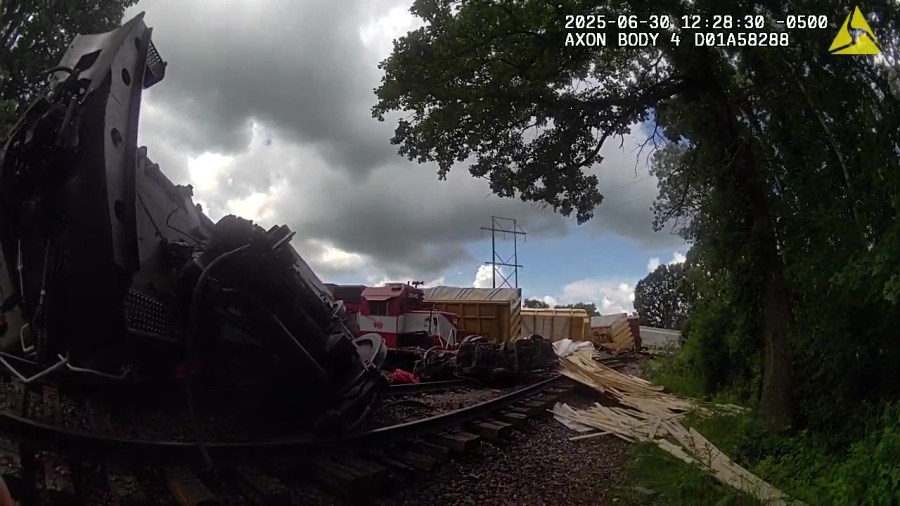 Body camera footage from train derailment in Wisconsin released, cause ...