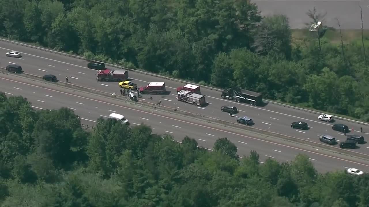 Lanes closed after crash with serious injuries on Route 24