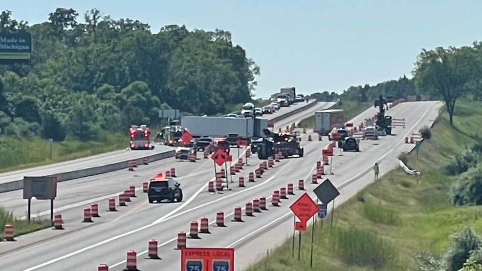 Expressways back open after jack-knifed semi causes portion of I-75 to ...