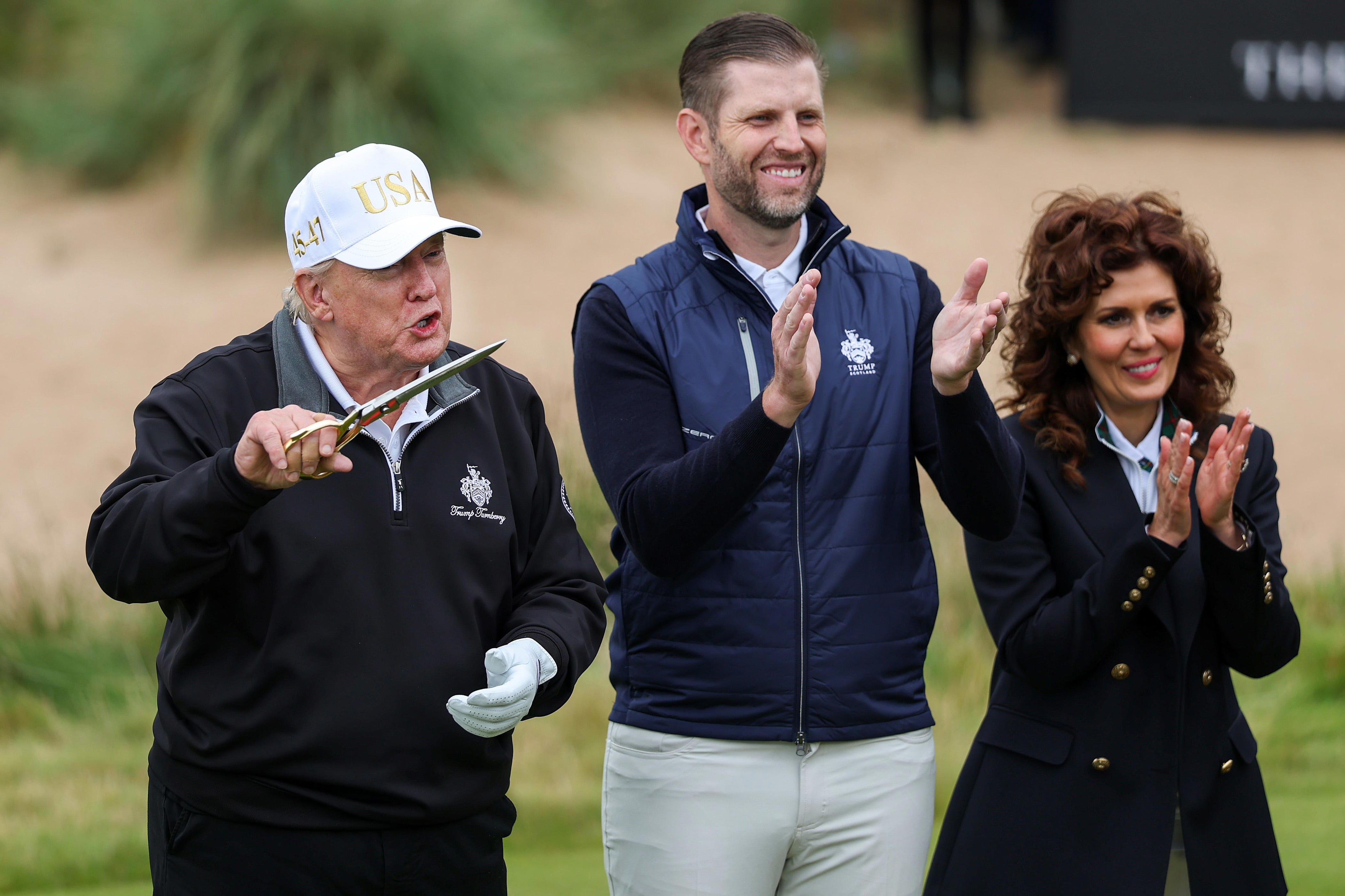 Eric Trump sign at new Scotland golf course calls his dad 'greatest ...