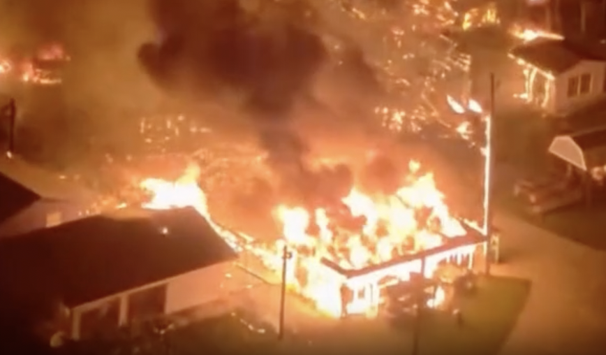 Massive Miami Blaze Engulfs Homes and Cars