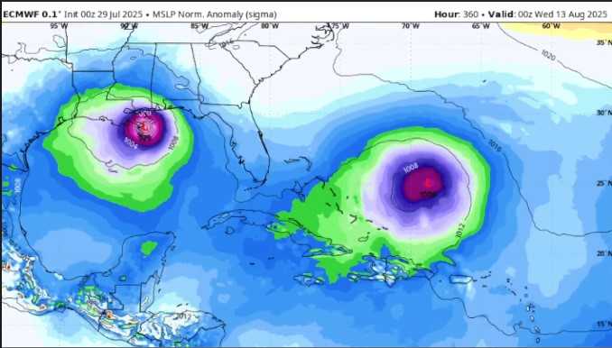 Tropics are quiet, but models show possible activity mid-August