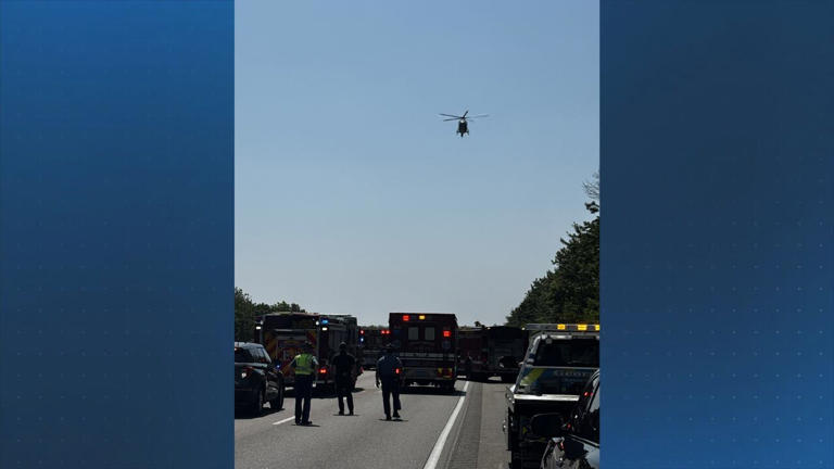 Person flown to hospital with life-threatening injuries after being ...