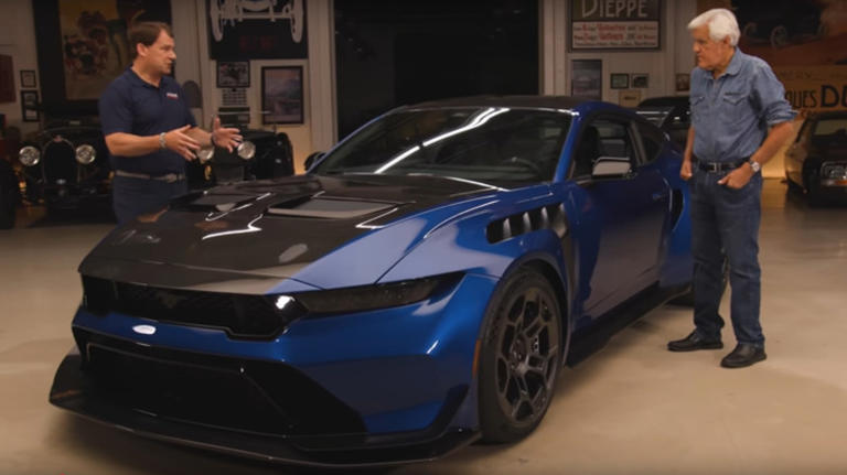Ford CEO Jim Farley Delivers Jay Leno's Mustang GTD