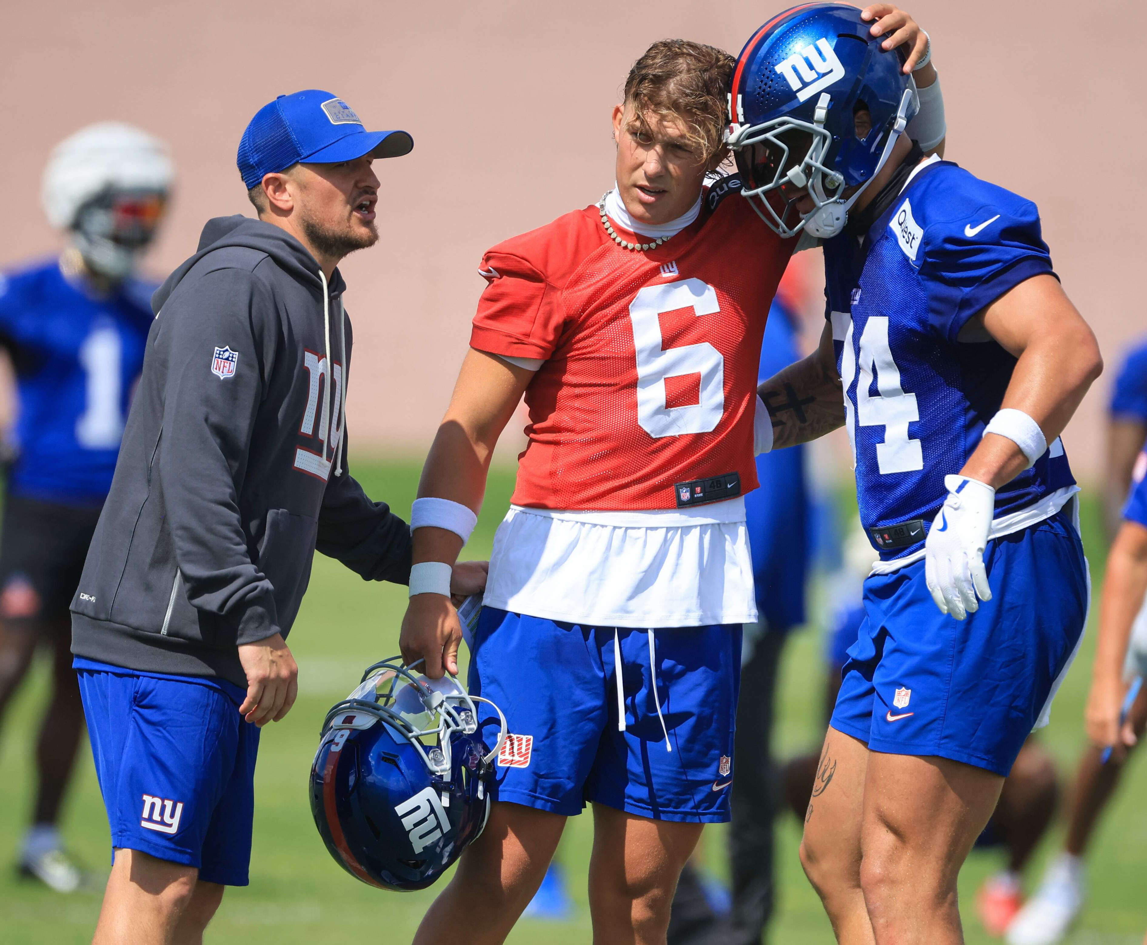 Jaxson Dart daily report: Giants prized rookie has eventful finish ...