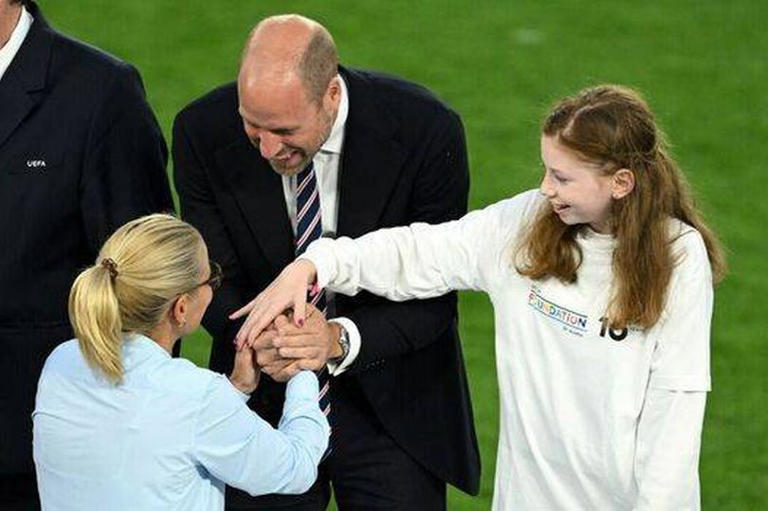 Mystery girl who breached royal protocol with Prince William at Euro ...