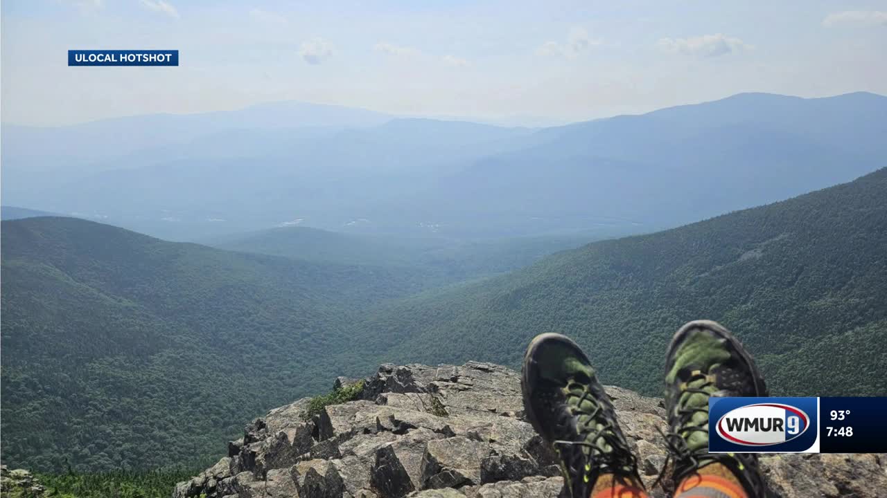 u local hot shot: Hiker's breathtaking view on top of Mount Flume