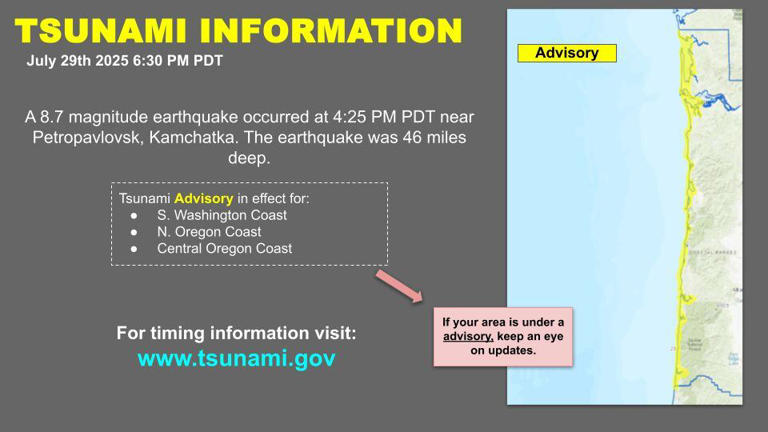 Tsunami advisory canceled for Oregon, Washington after massive ...