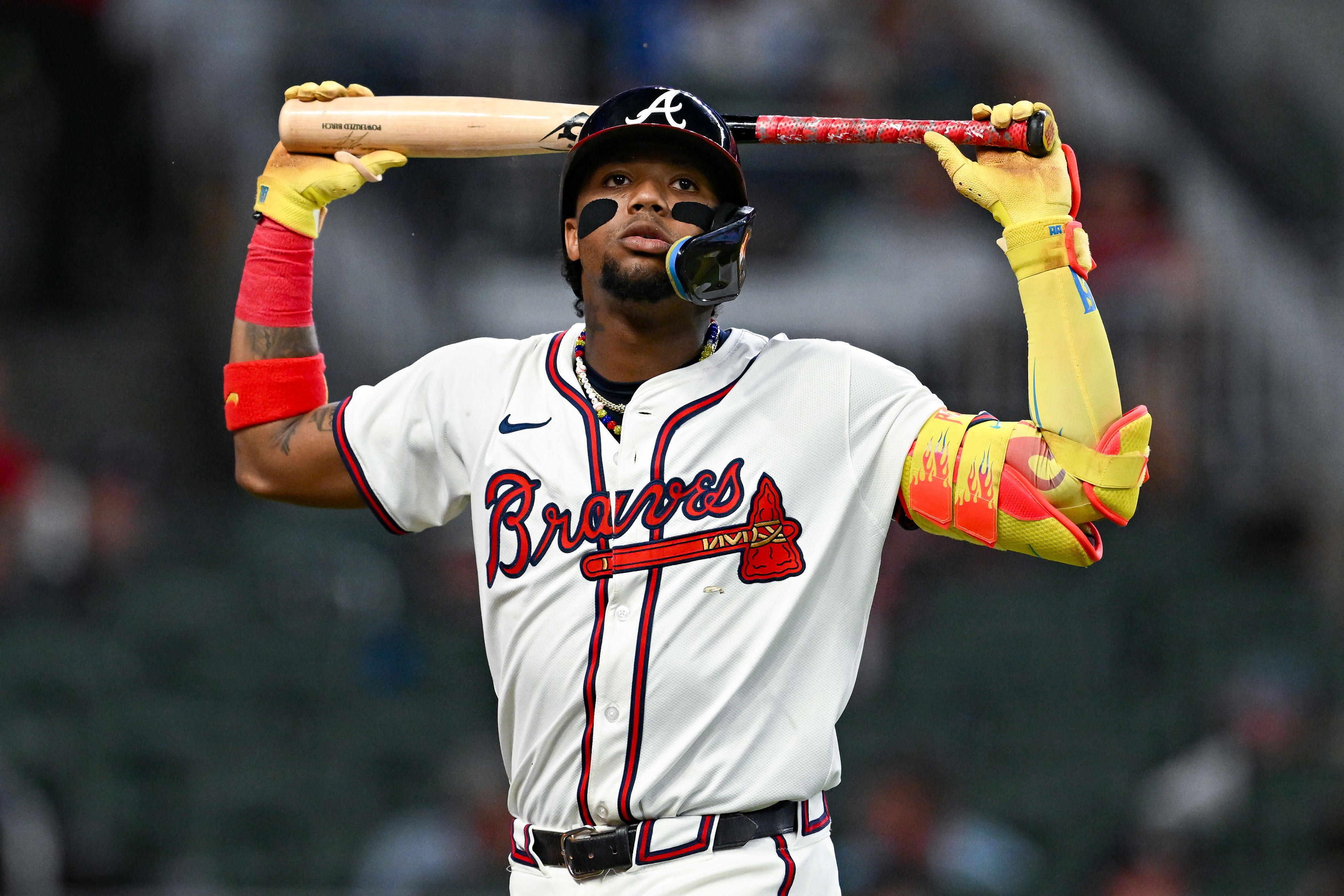 Ronald Acuña Jr. leaves in middle of Braves-Royals inning with Achilles ...