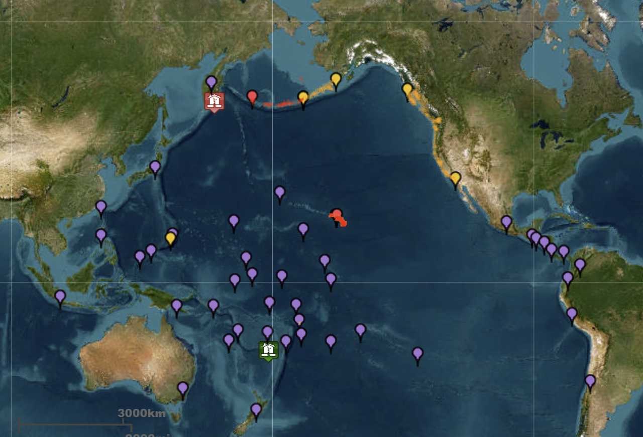 Tsunami Alerts Issued For US West Coast, Hawaii, Japan After 8.8 Quake ...