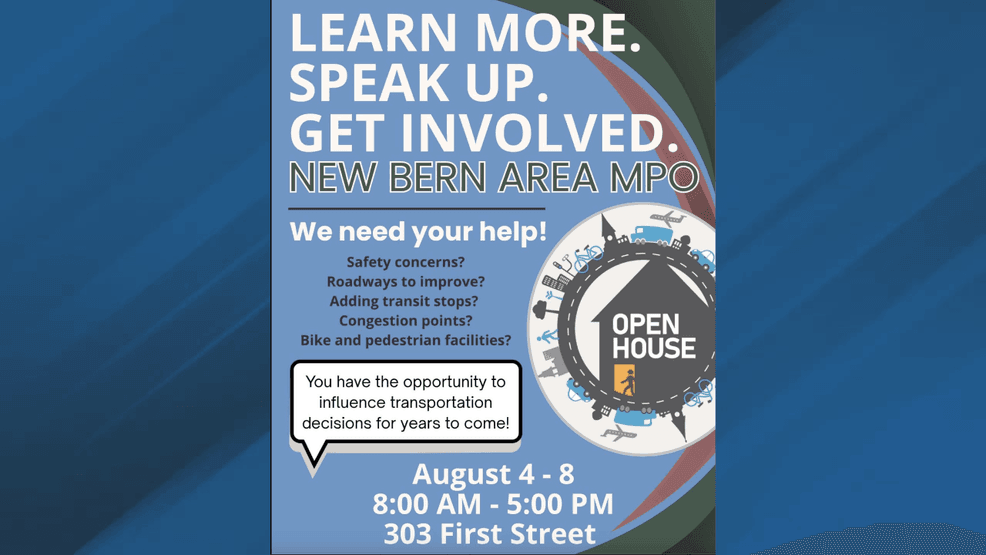 New Bern invites locals to shape future transportation at open house event