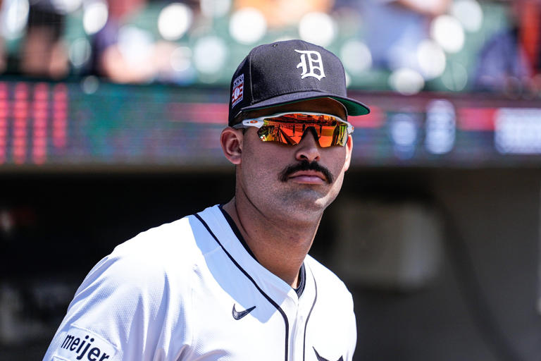 Riley Greene's slump-busting mustache earns high marks from … Graham ...