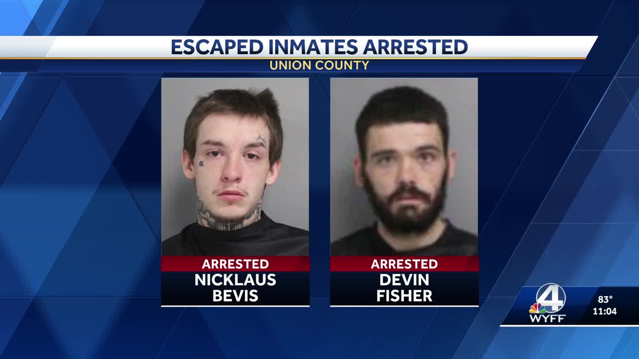 Union County Sheriff's Office unaware of inmate escape until arrests in ...