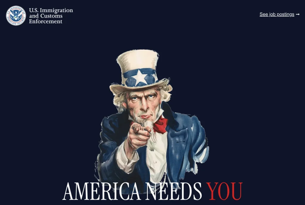 Uncle Sam-themed DHS website urges US citizens to join ICE: ‘AMERICA ...