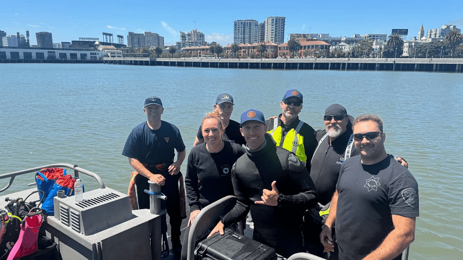 Photos: Uzi-style gun found floating in the San Francisco Bay