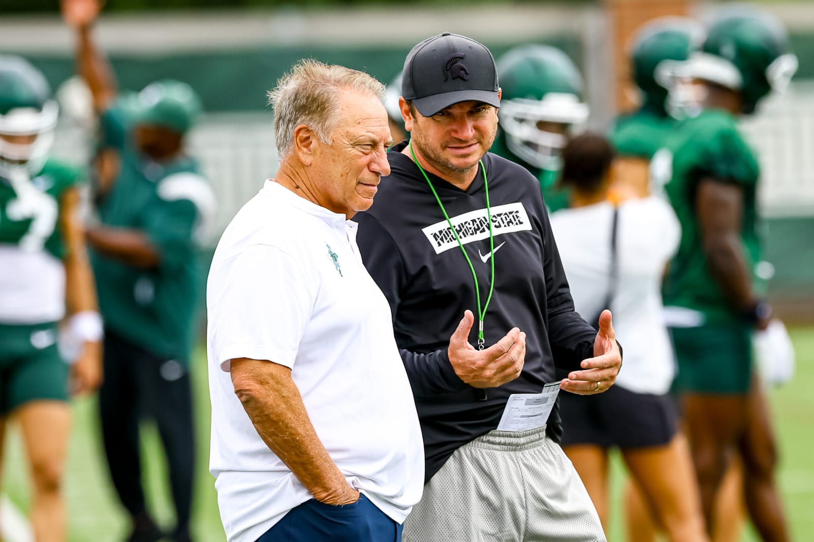 Michigan State head coach Jonathan Smith discusses the start of fall ...