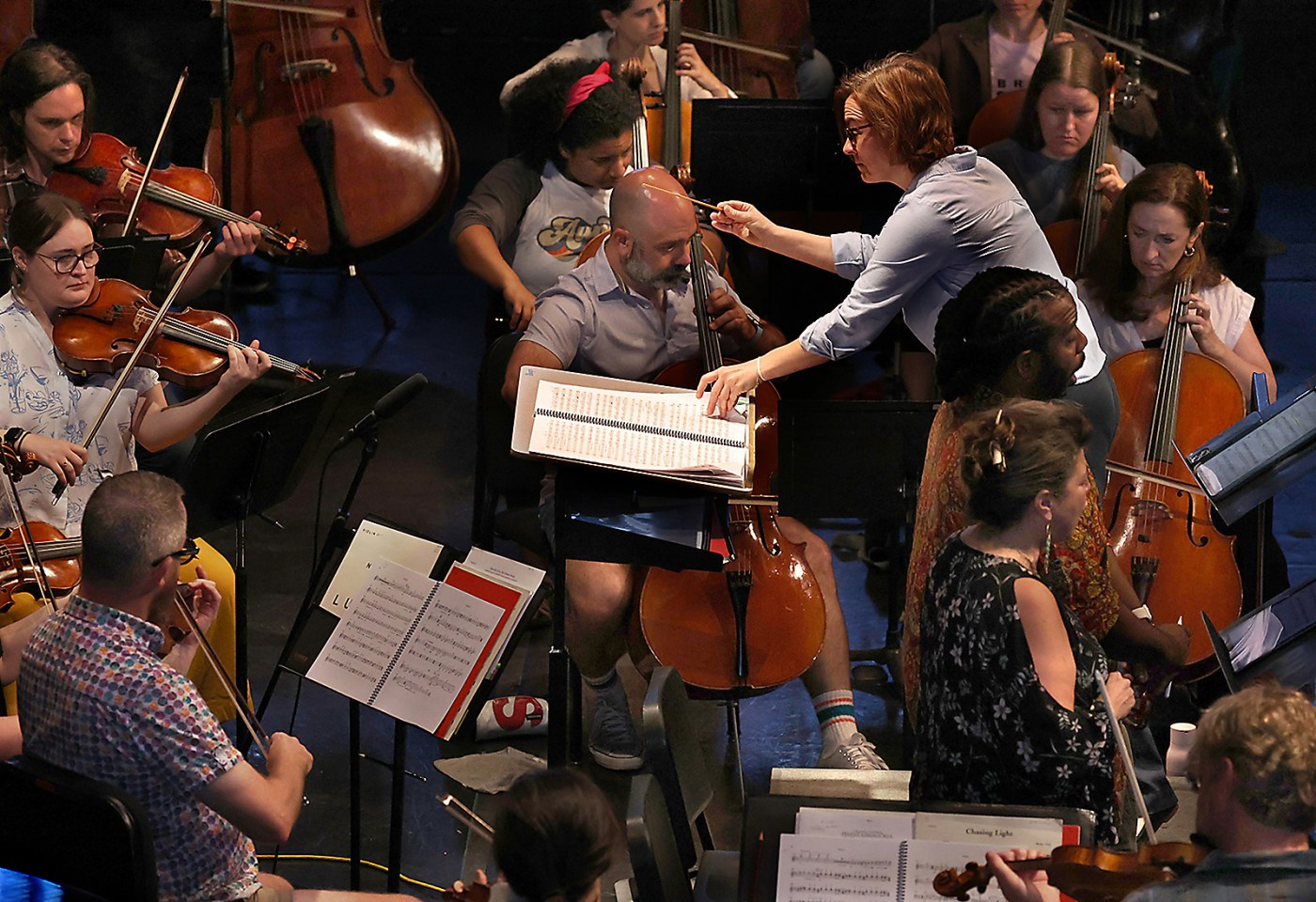 Photos | Conductor prepares for Cabrillo Festival of Contemporary Music