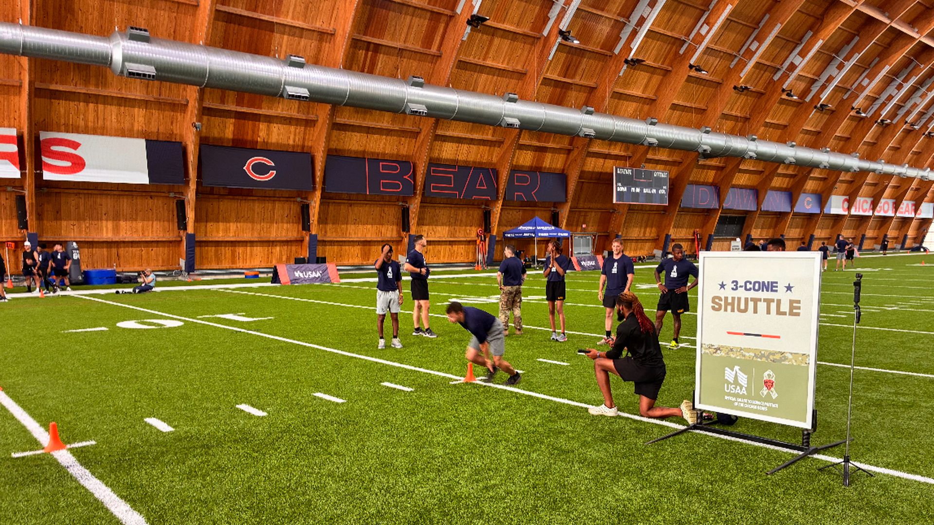 USAA and the Chicago Bears host Salute to Service NFL Boot Camp