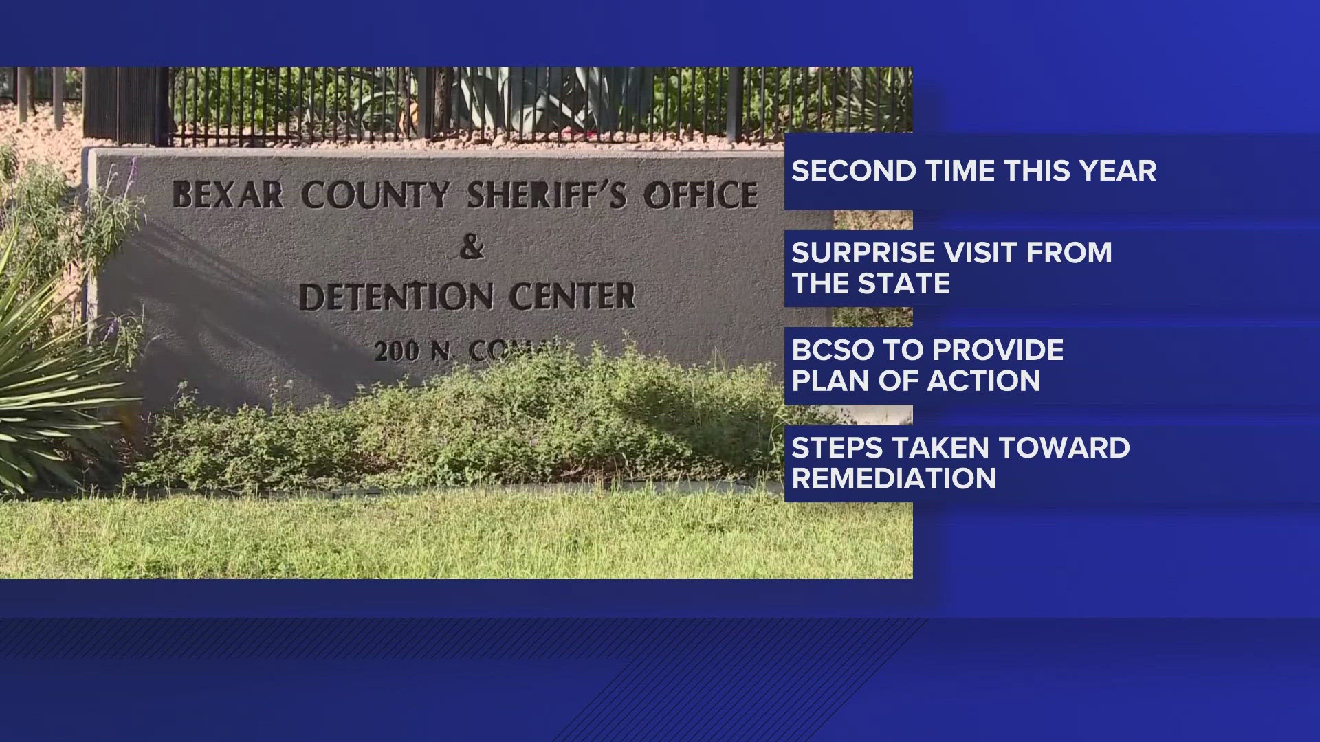Bexar Co. jail deemed noncompliant by state after nearly 60 inmates ...