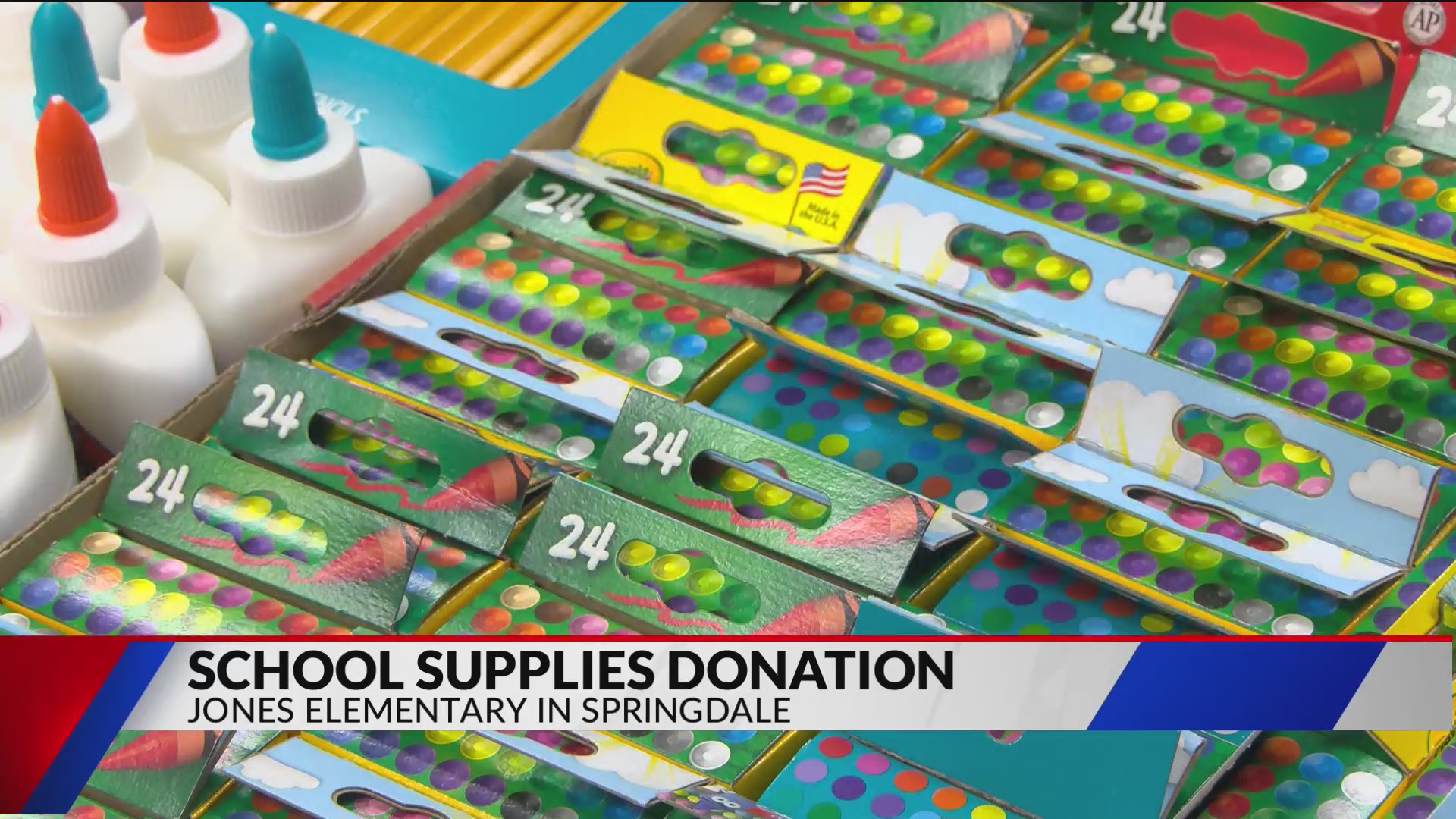Jones Elementary in Springdale receives school supply donation