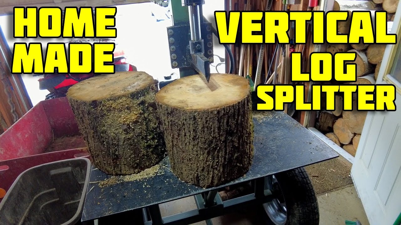 Homemade Vertical Log Splitter Overview!