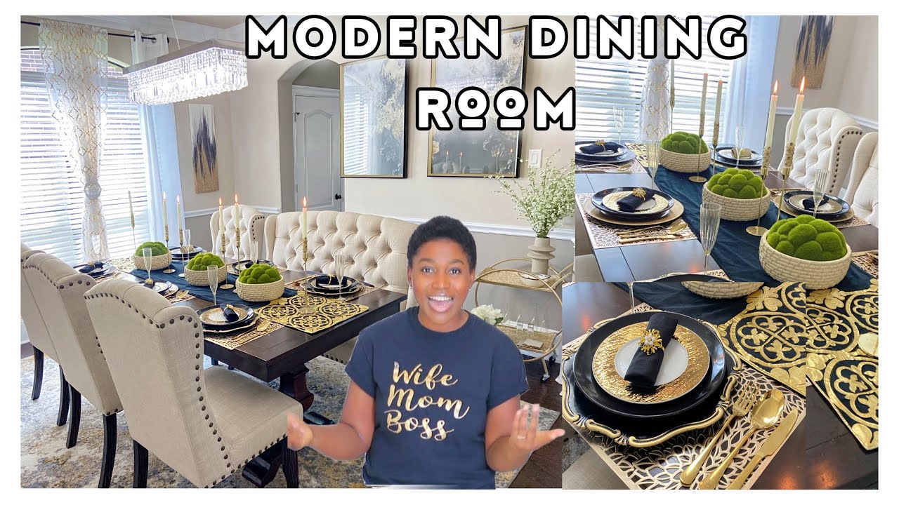 Modern Dining Room Styling with Bold Tablescape Ideas