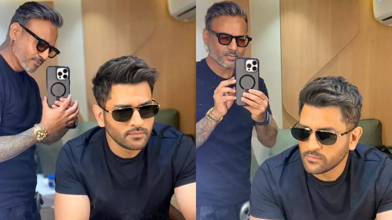 MS Dhoni debuts a sharp fade haircut at 44
