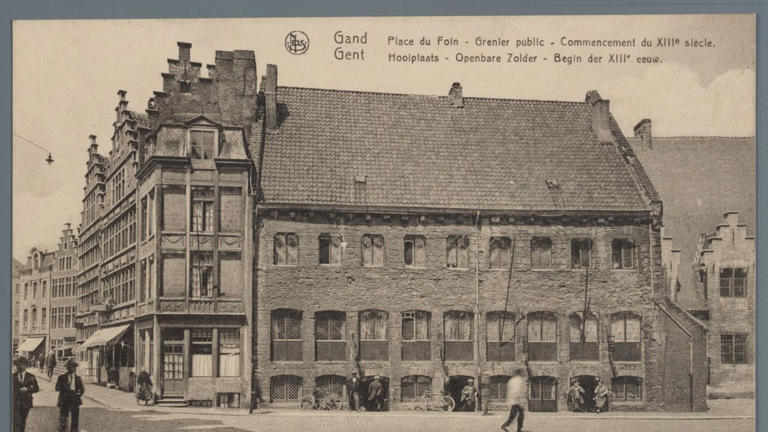 Gent restaureert nog 1 keer gevel historisch cafégebouw uit 14e eeuw ...