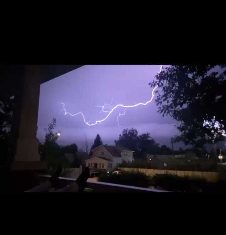 A glimpse at storms rolling through Nebraska and Iowa