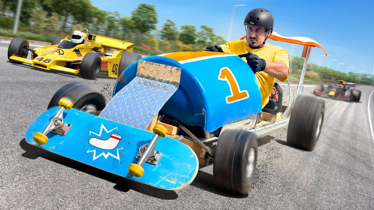 Jake Carlini: i built a race car from trash! ultimate diy go-kart build