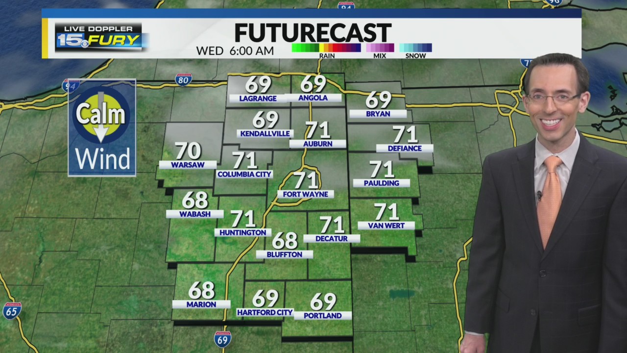 A little less hot, a little less humid Wednesday