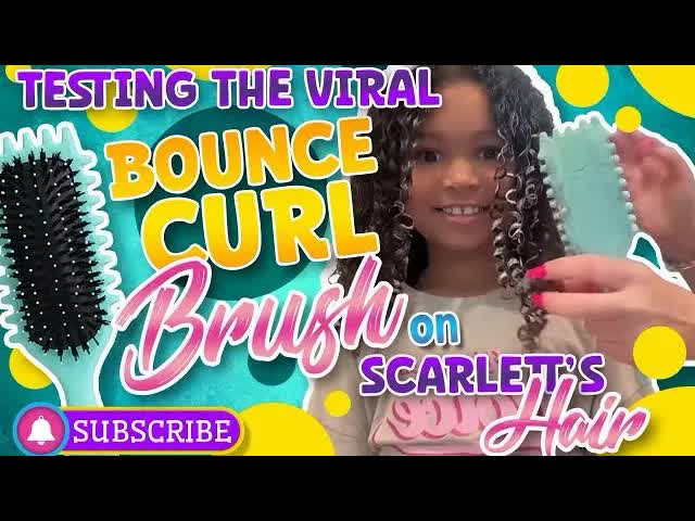 scarlett and tiania: curl brush for scarlett's easy curly hair routine!