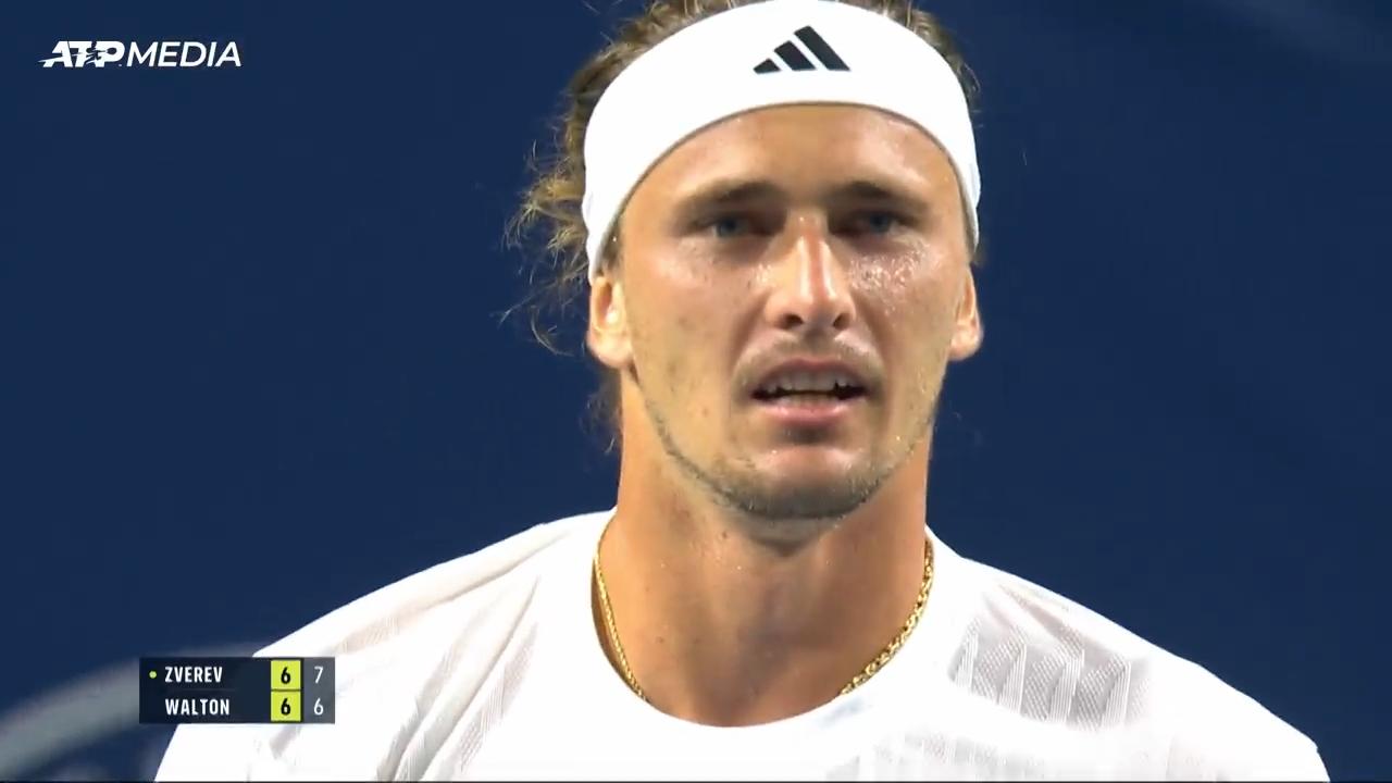 Moment: Top seed Zverev celebrates too early, reacts in shock after ...