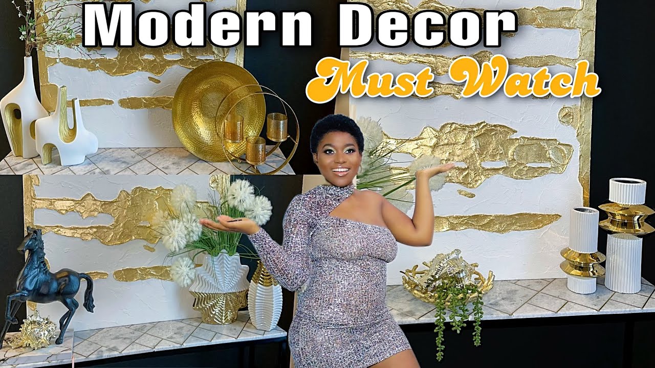 Modern Glam Entryway Inspiration: Stylish Foyer & Console Table Decor Ideas