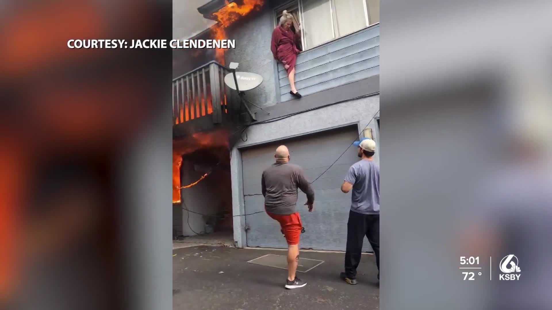 Apartment units destroyed by fire in Grover Beach; 2 people injured