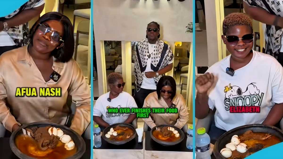 Ghanaian food vlogger, Efua Nash beats rival in Asherkine’s kosua ne ...