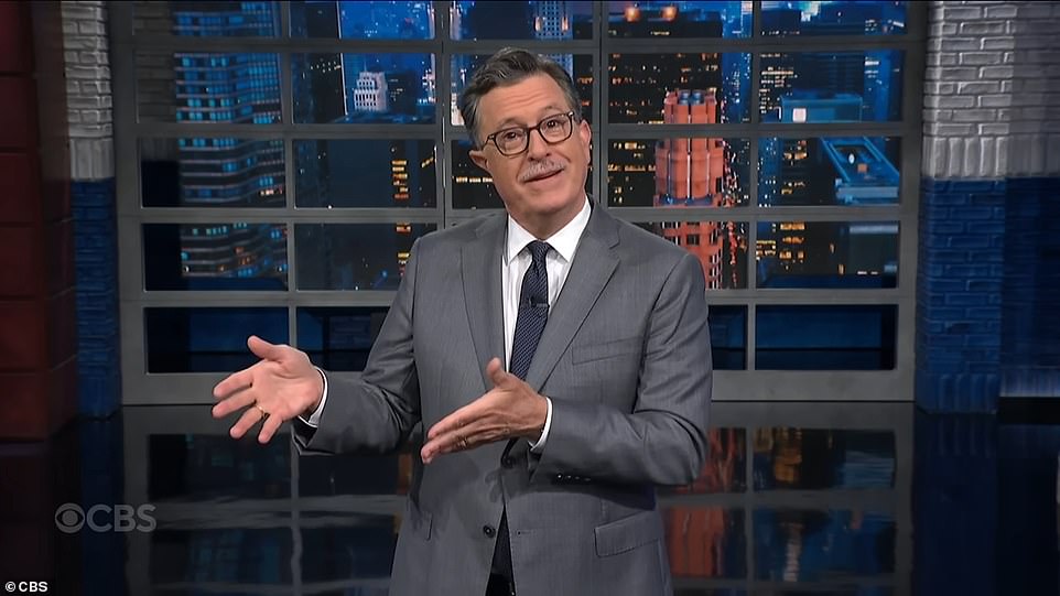 Trump rejects blame for Colbert's cancellation