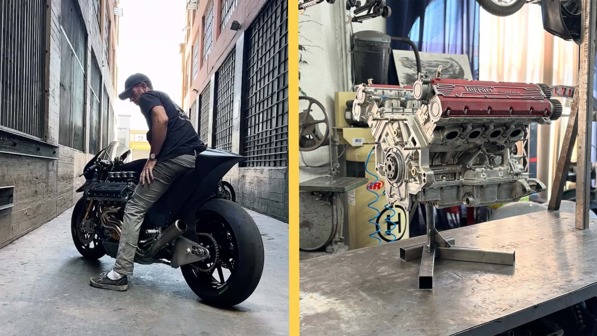 The Absolutely Mad Ferrari V8-Powered Motorcycle Is Finally Finished ...