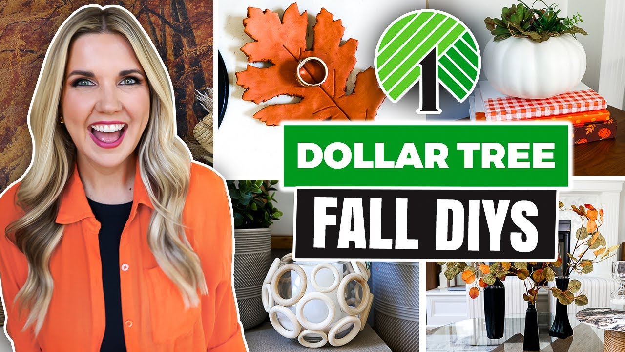 Fall home makeover using only Dollar Tree items