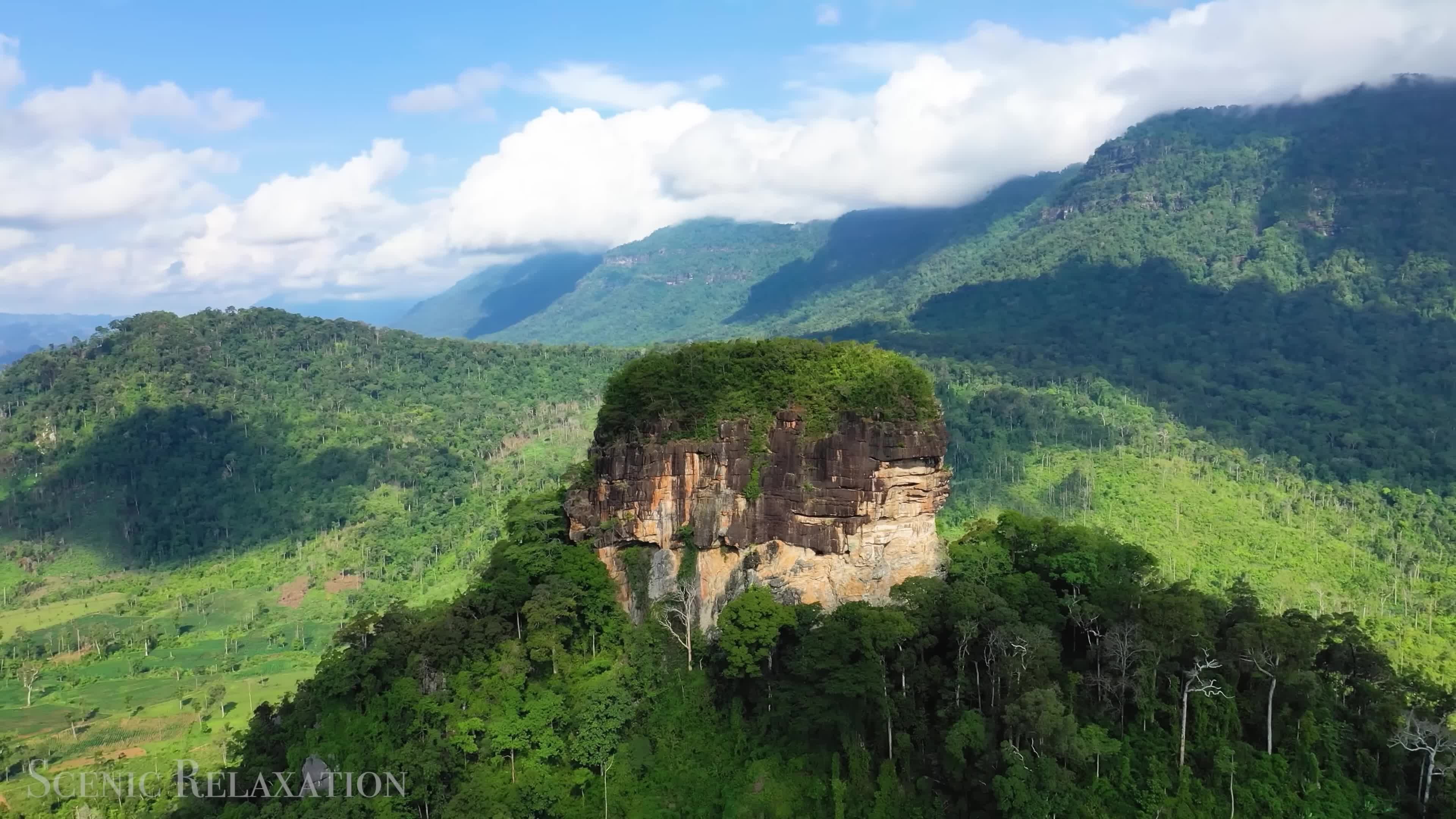 Luang Prabang and Mountain Views of Laos in 4K