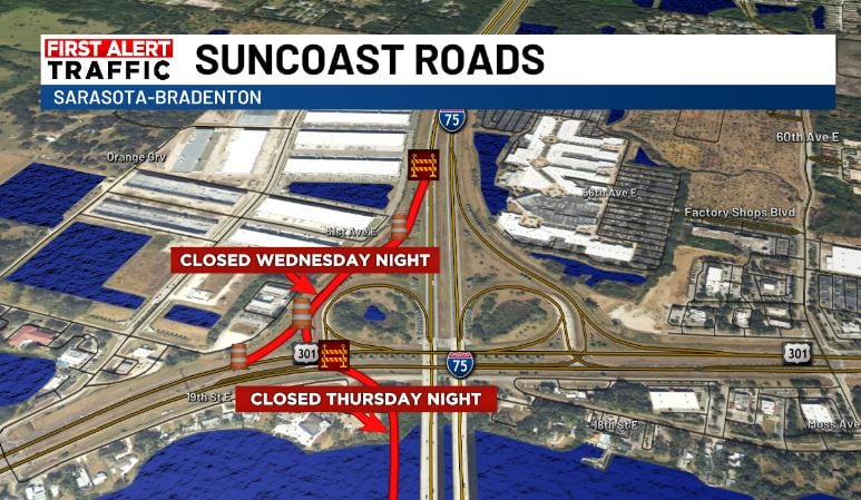 I-75 ramp closures could slow traffic