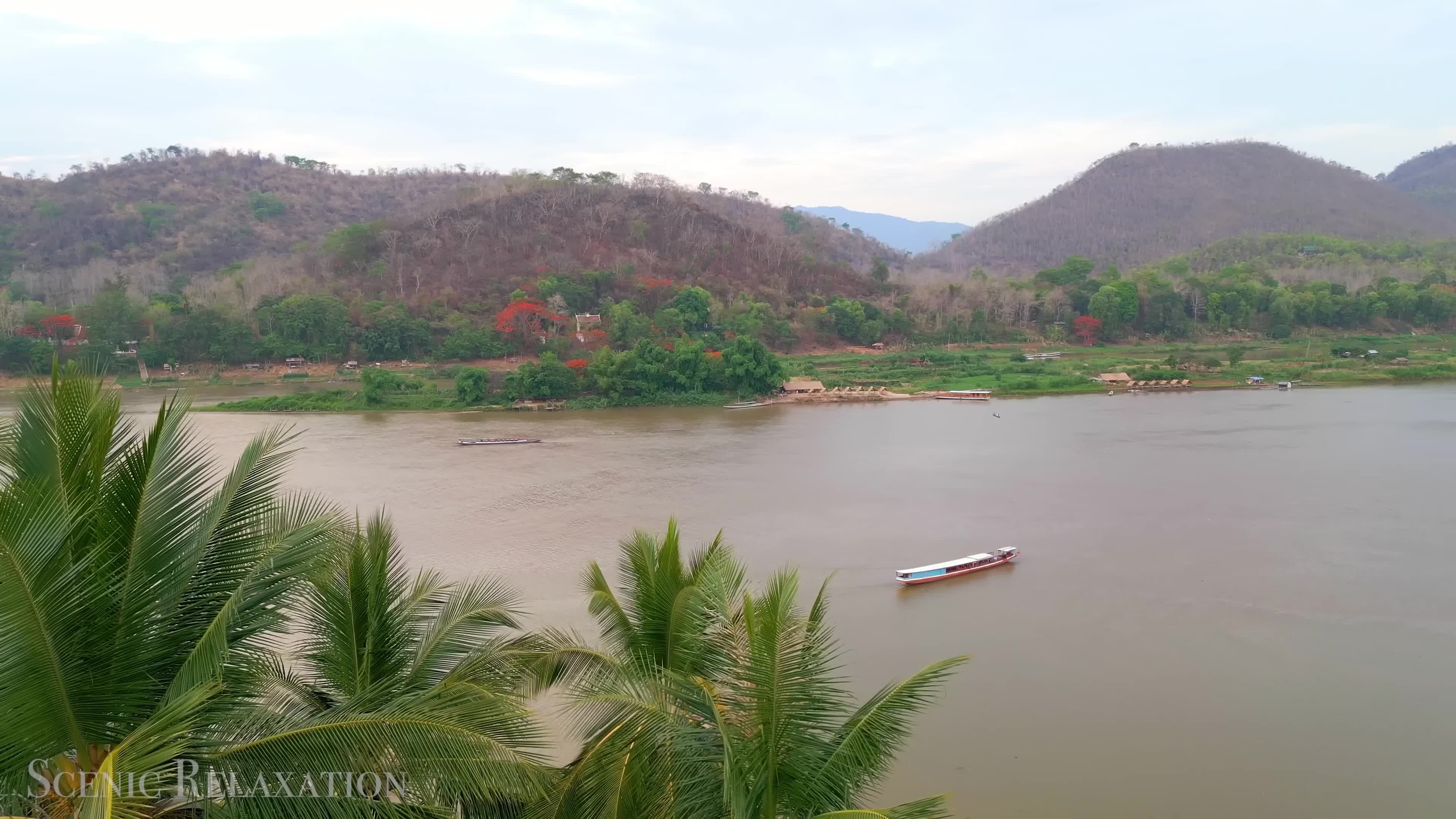 Exploring the Mekong River in Laos 4K