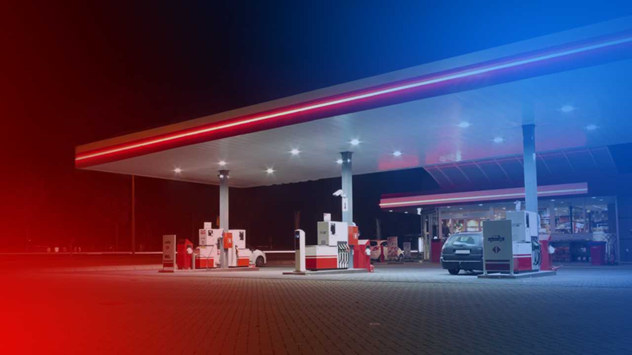 Firefighters, hazmat respond to gas station after car drives off with ...