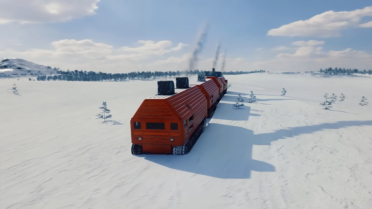 Inside the Soviet Nuclear Arctic Land Train