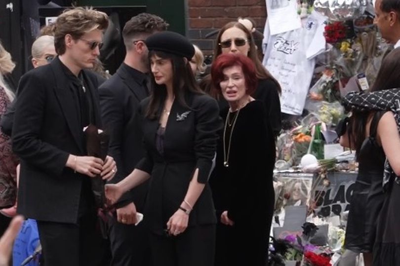 Sharon Osbourne in tears as she says goodbye to husband Ozzy at legend ...