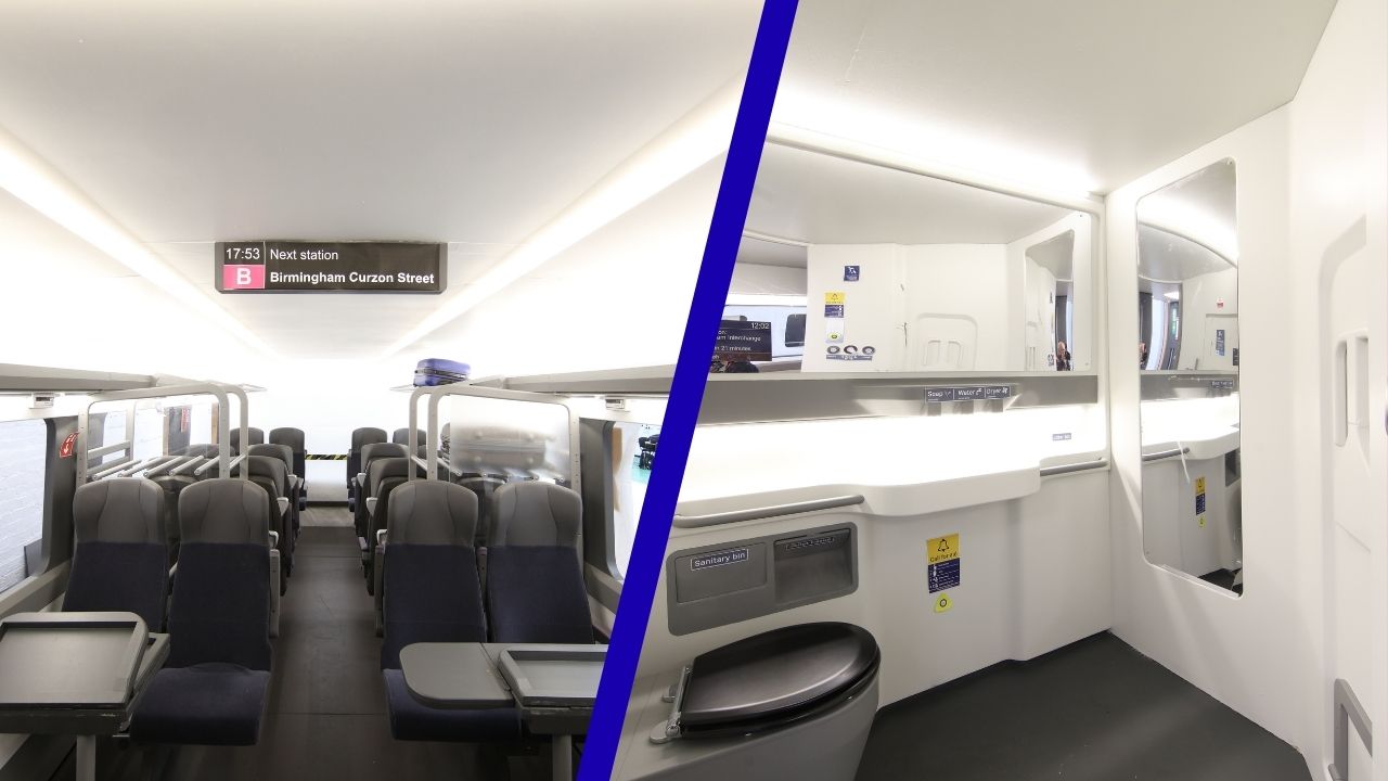 HS2 Birmingham to London: New video shows HS2 model carriage with more ...