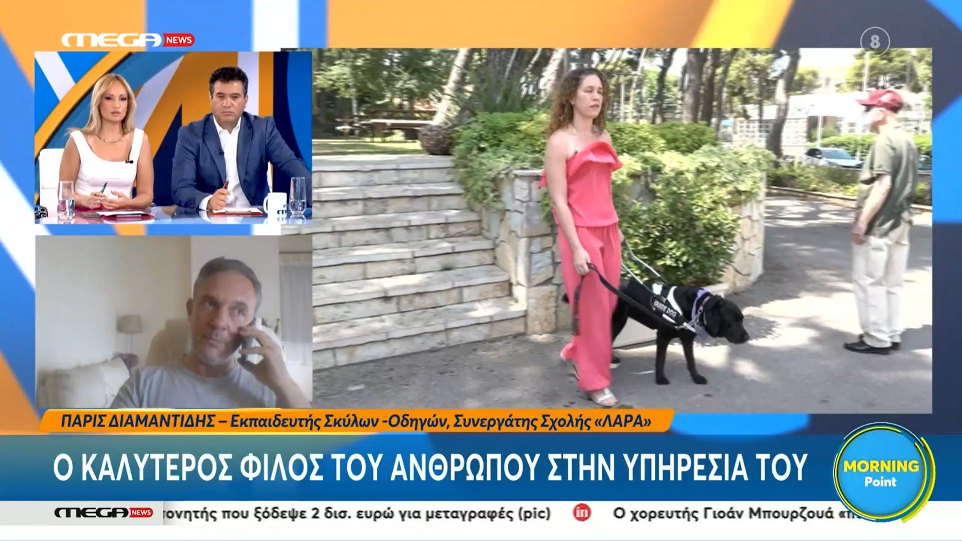 Π. Διαμαντής: «Εκπαιδεύουμε σκύλους – οδηγούς για τους τυφλούς ...