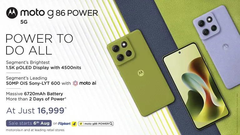 Moto G86 Power 5G With 6,720mAh Battery, 50-Megapixel Rear Camera ...